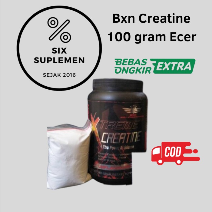 Bxn xtreme creatine 100 gram Repack (Eceran) | Lazada Indonesia