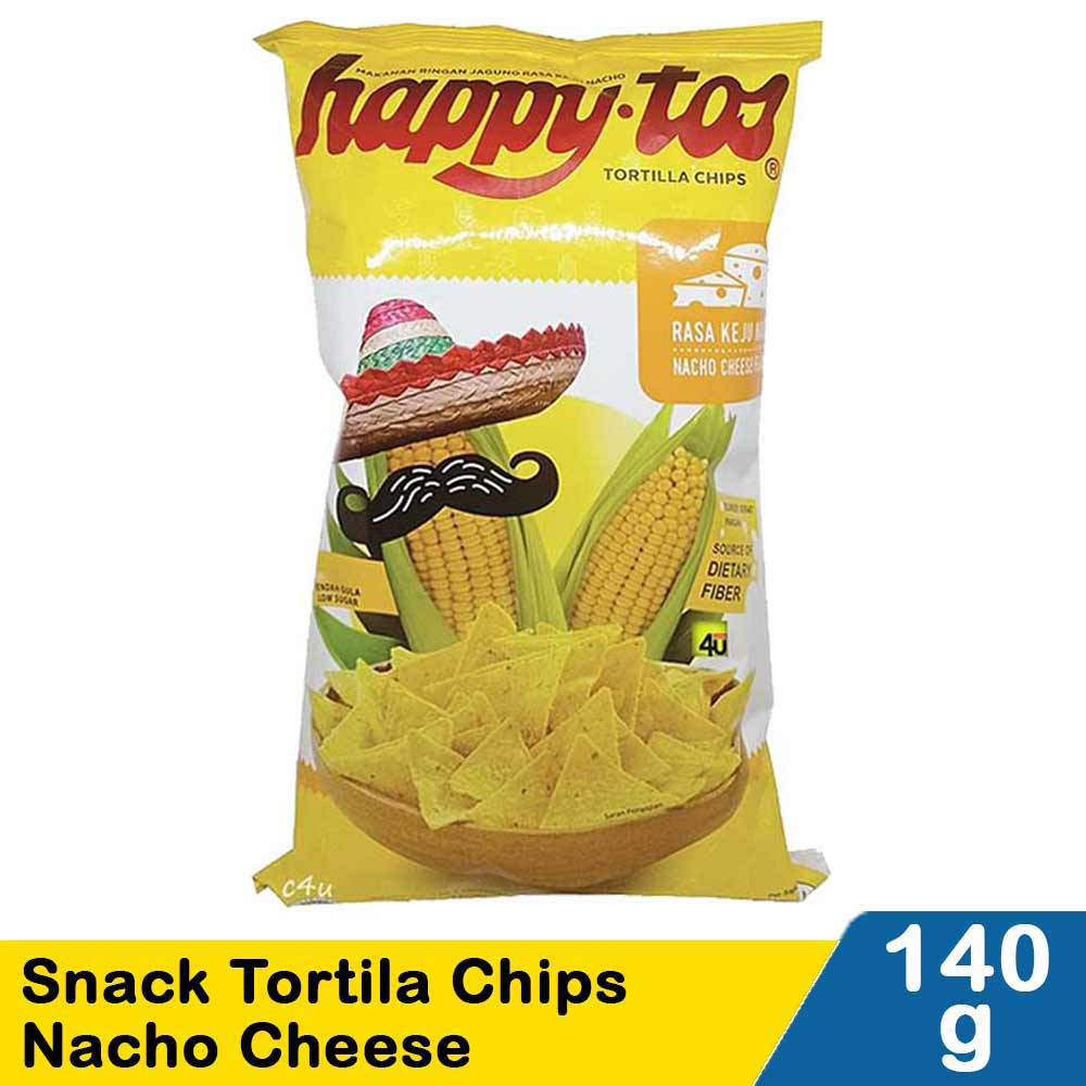 Happytos Snack Tortila Chips Merah , Kuning , Biru , Hijau 140 Gram ...