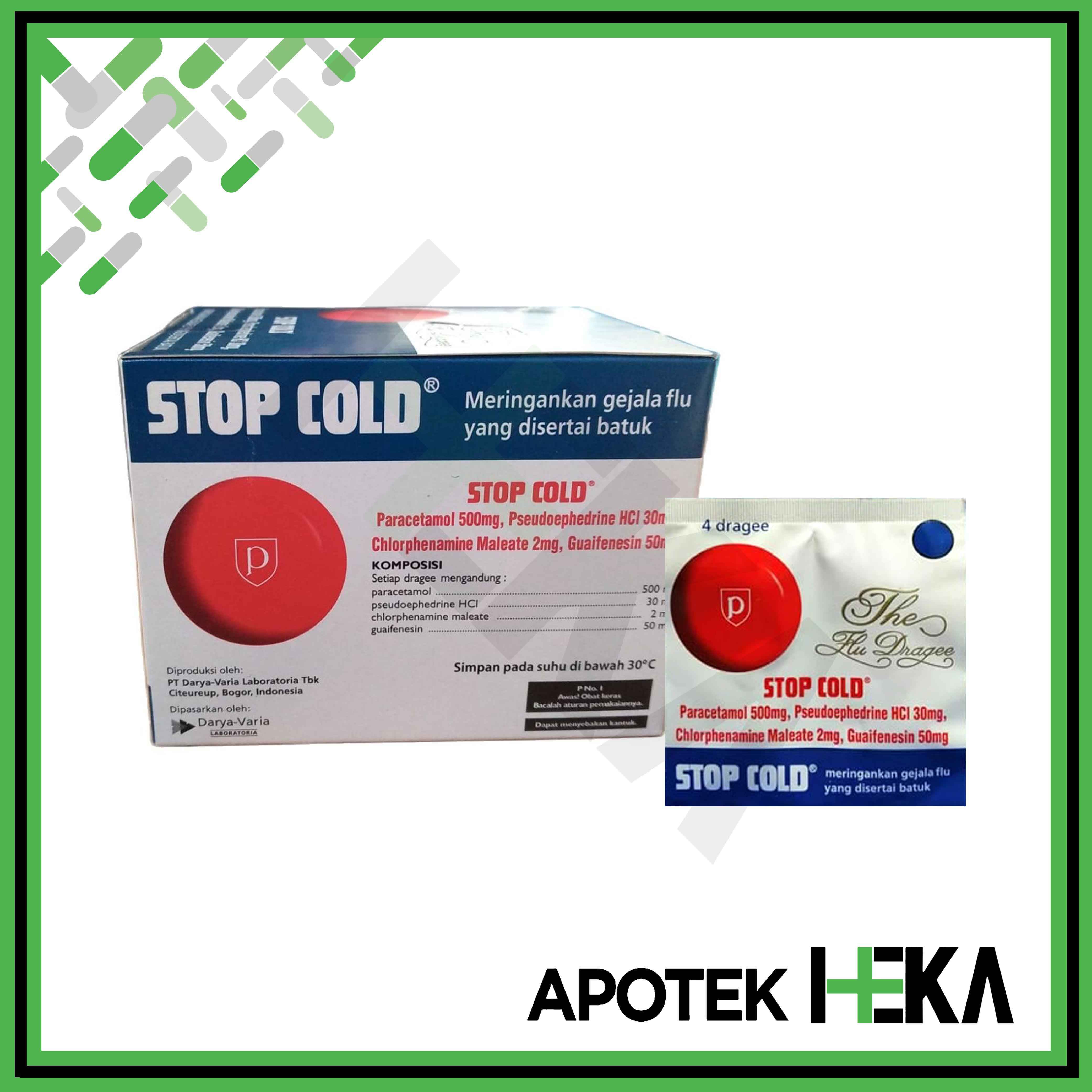 Stop Cold Dragee Box isi 15x4 Tablet - Obat Flu | Lazada Indonesia