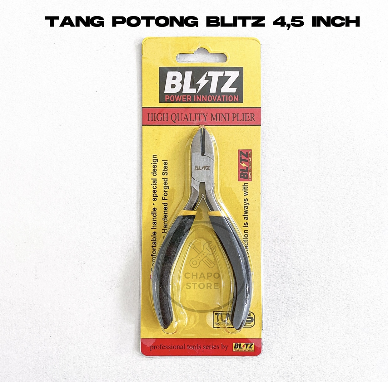 tang potong mini blitz 4,5 inch tang knip diagonal pliers | Lazada ...