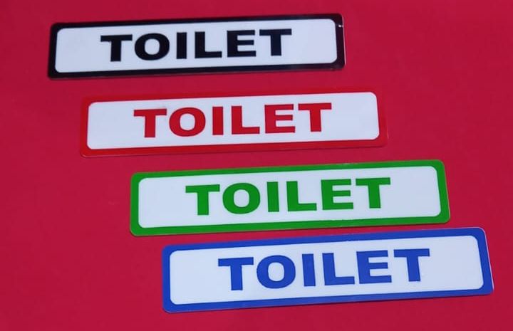 tanda toilet Label Toilet Sign board toilet | Lazada Indonesia