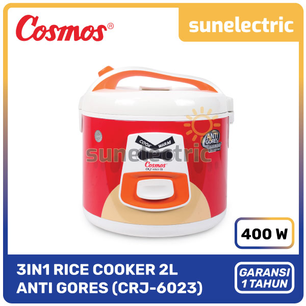 Cosmos CRJ-6023N Rice Cooker 2 Liter 3in1 CRJ6023N / Magic Com CRJ ...