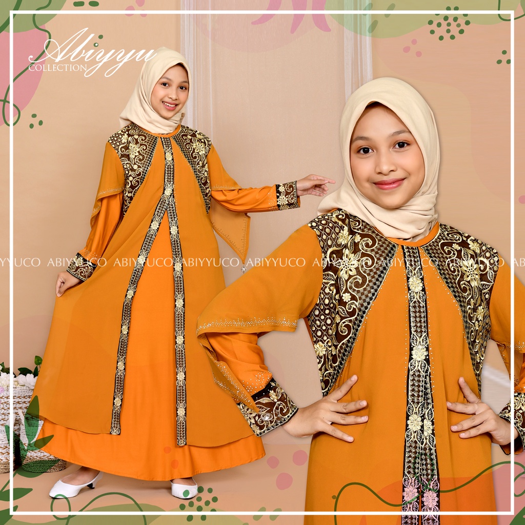 Abiyyuco TA9012A | Gamis Abaya Turkey Anak Perempuan Turki Remaja ...