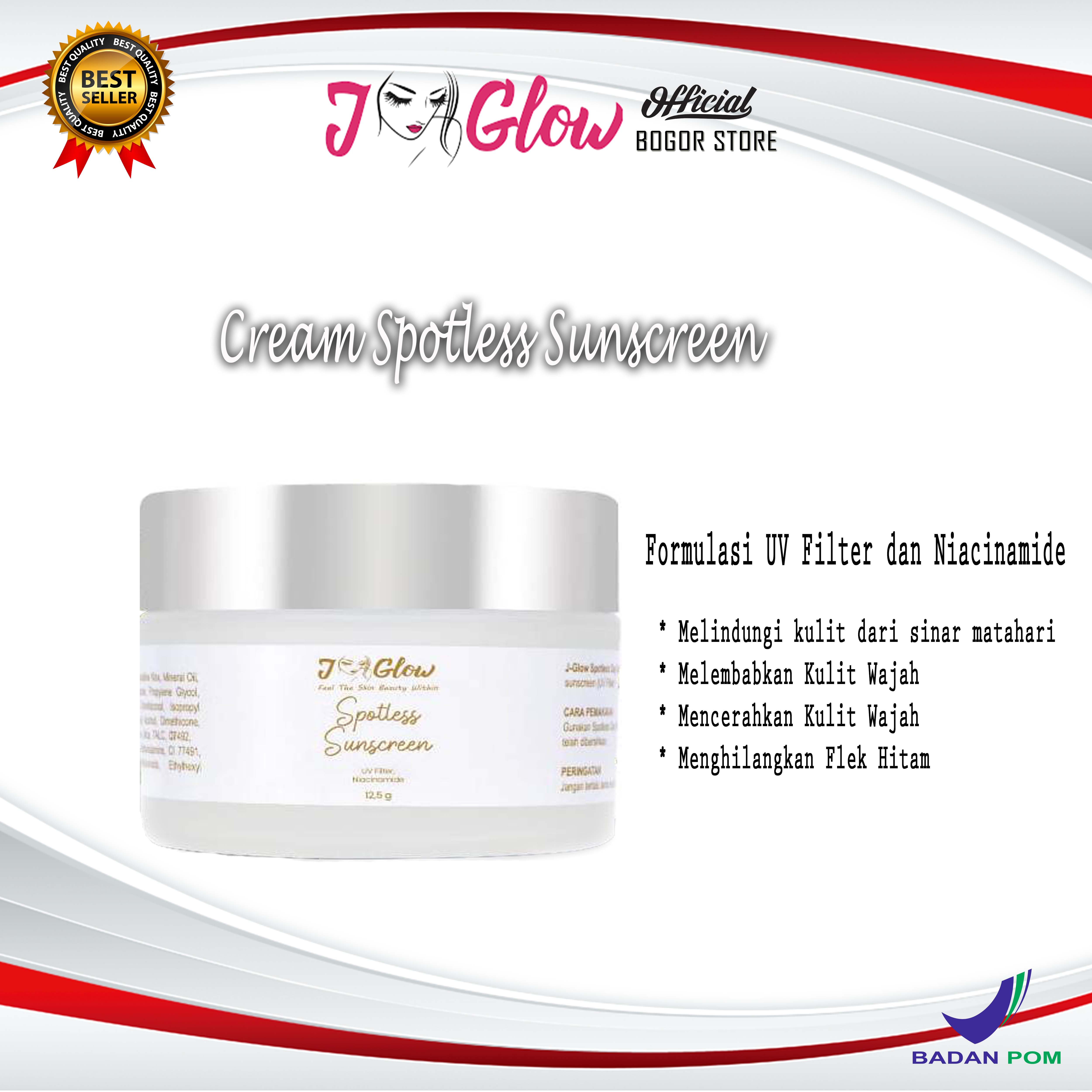 JGLOW Day Cream Spotless Sunscreen - Cocok Untuk Kamu Yang Selalu Aktif ...