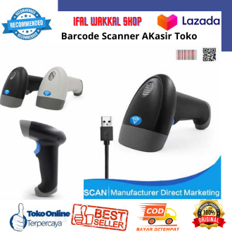ORIGINAL- TaffWare USB Barcode Scanner 2D QR 1D / Alat Deteksi Barcode ...