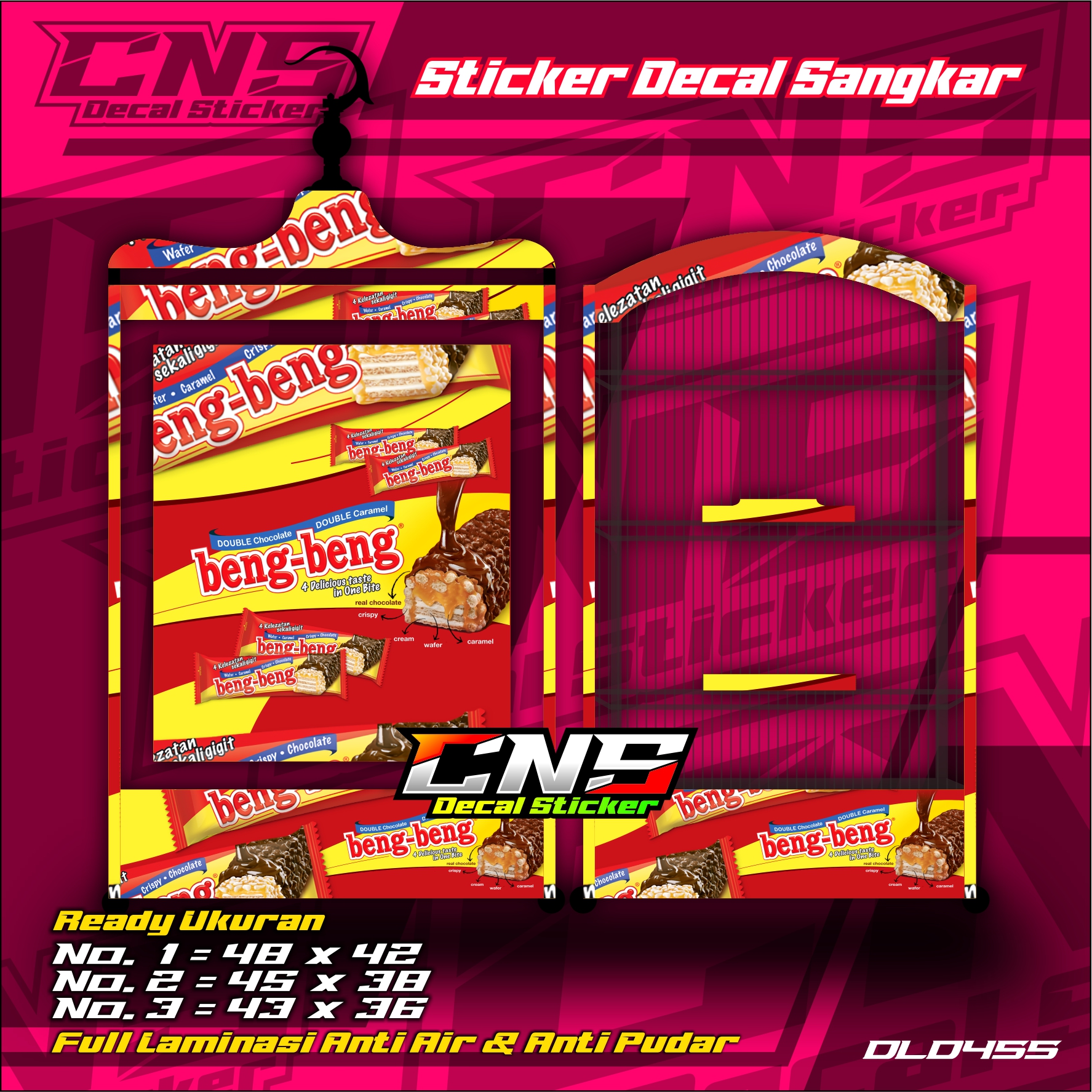 Stiker Sangkar Kotak BENG-BENG High Quality Bisa REQUEST CUSTOM - CNS ...