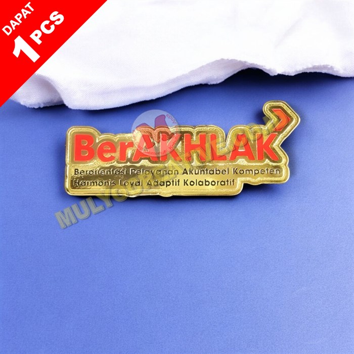 Bros Pin ASN BerAKHLAK Pin Aksesoris Berakhlak / 1Pcs | Lazada Indonesia