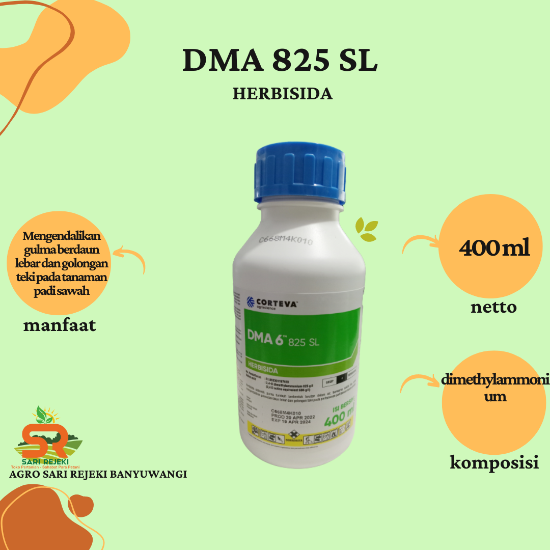 DMA 6 825SL 400ML HERBISIDA PADI | Lazada Indonesia