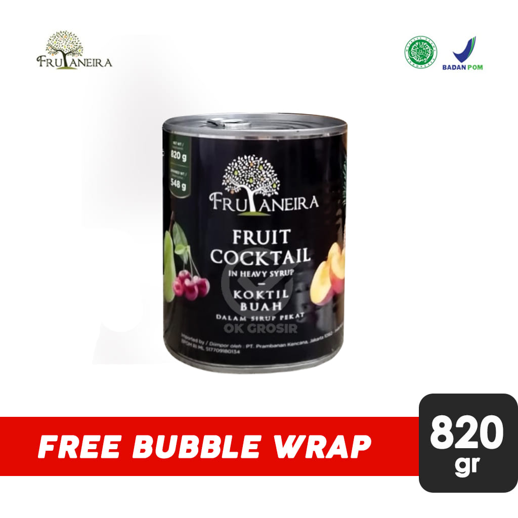 [Kaleng 820 gr] Frutaneira Fruit Cocktail in Heavy Syrup/ Koktil Buah ...