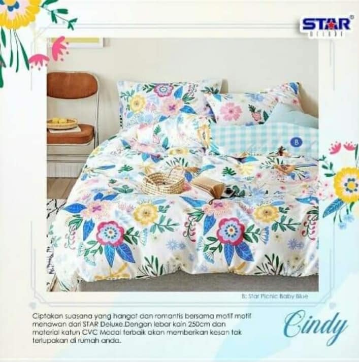 KAIN SPREI METERAN MOTIF CINDY | Lazada Indonesia