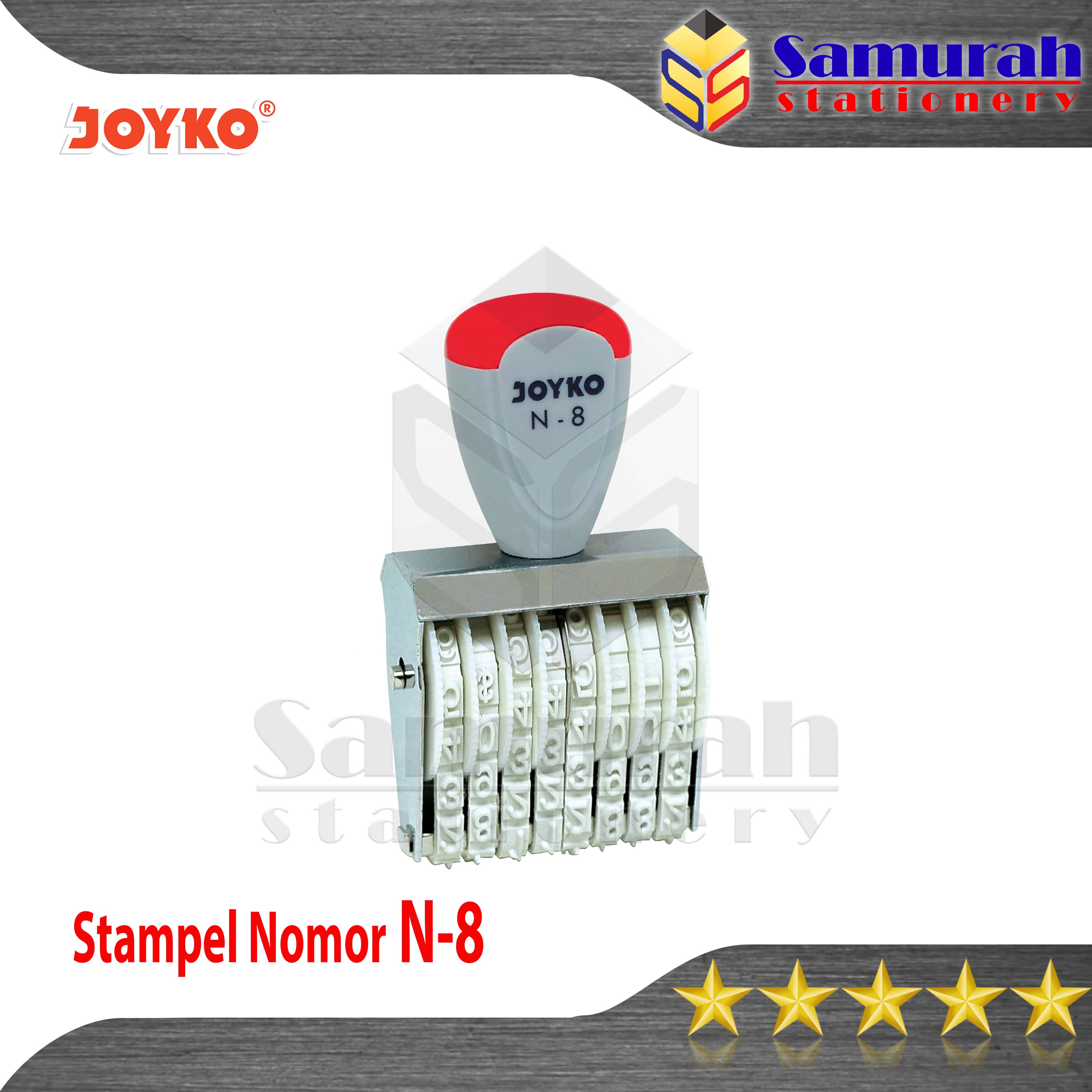 Stampel Angka Joyko N-8 / Stamp Number N 8 Digit / Stempel Nomor N8 ...