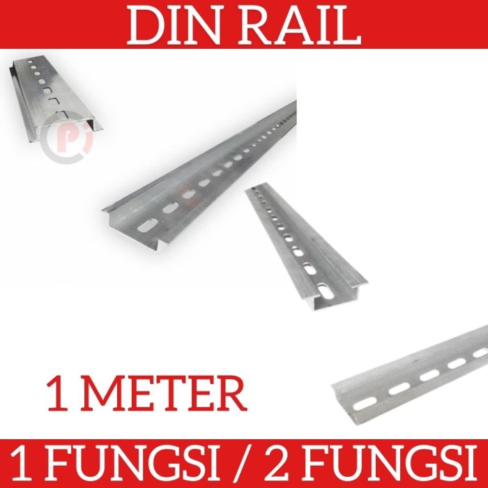 DIN RAIL REL Mounting MCB di PANEL BOX 1 /2 Fungsi Panjang 1 Meter ...
