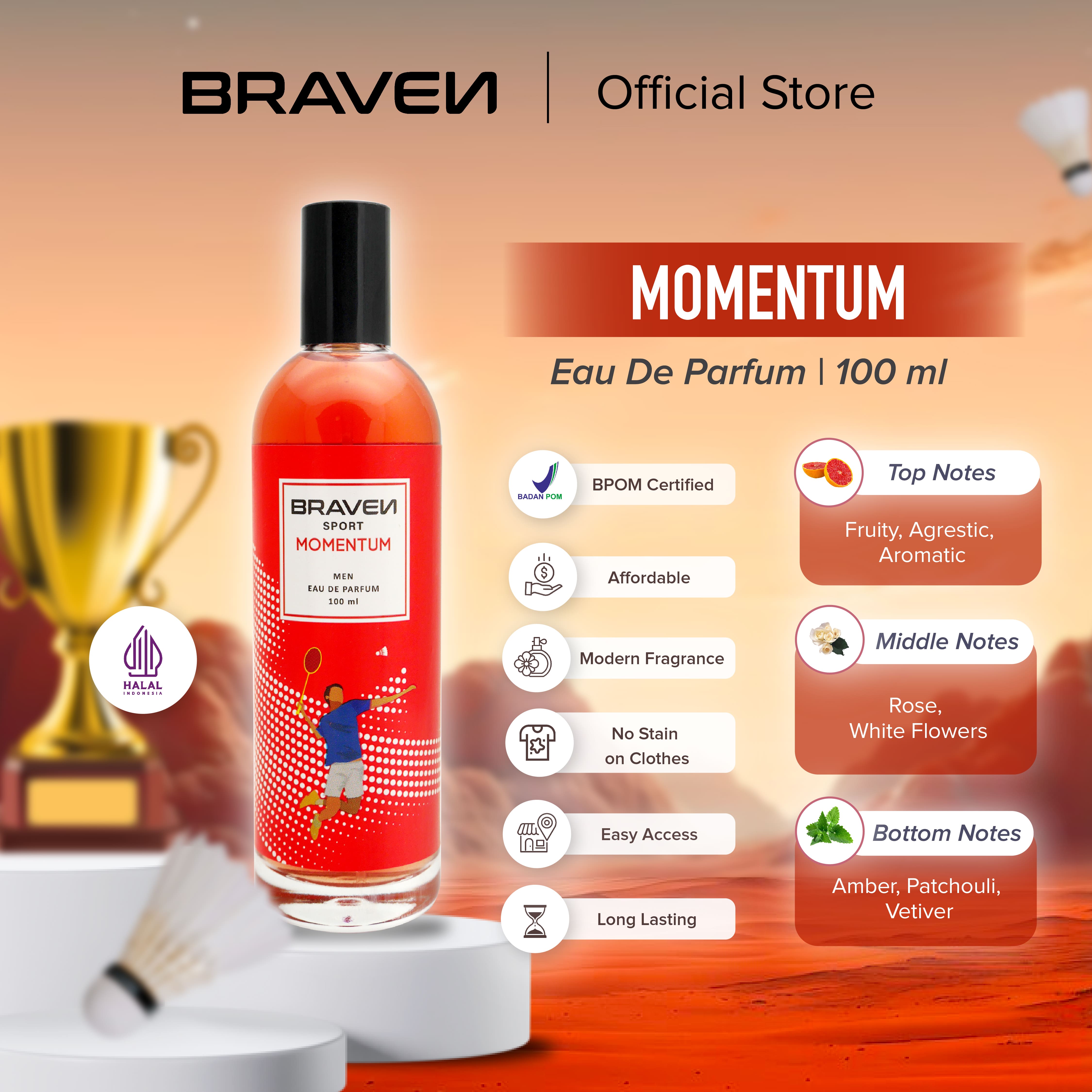 Braven Sport EDP 100ml Momentum | Lazada Indonesia