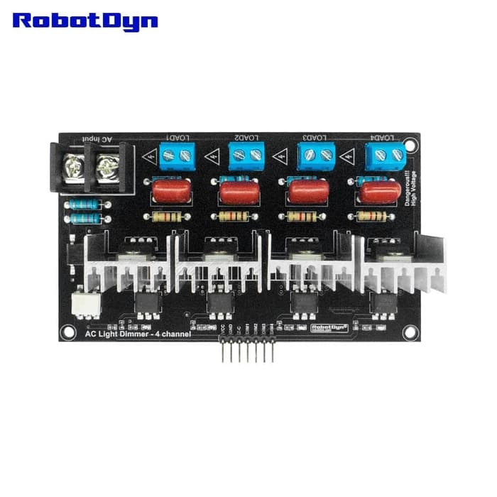 Module Light Dimmer Lampu 220V AC 16A 4 Channel PWM 5V 3.3V Arduino ...