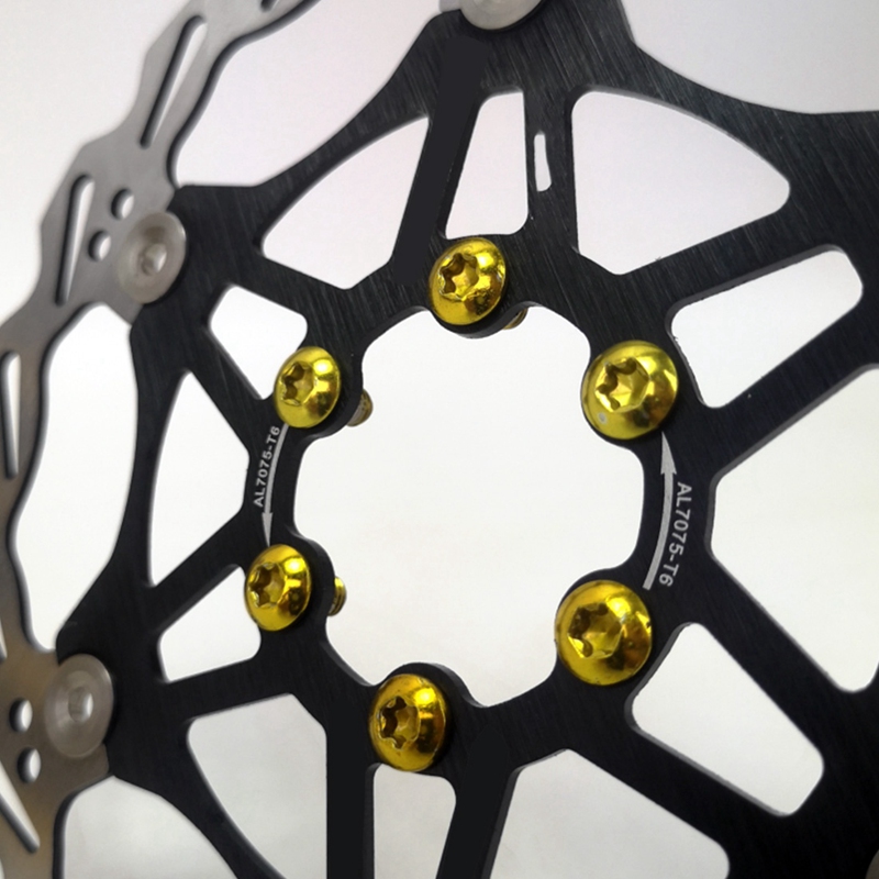 12 Pcs Random Color Metal Bolts Hex Head Bicycle Disc Plate Bolts ...