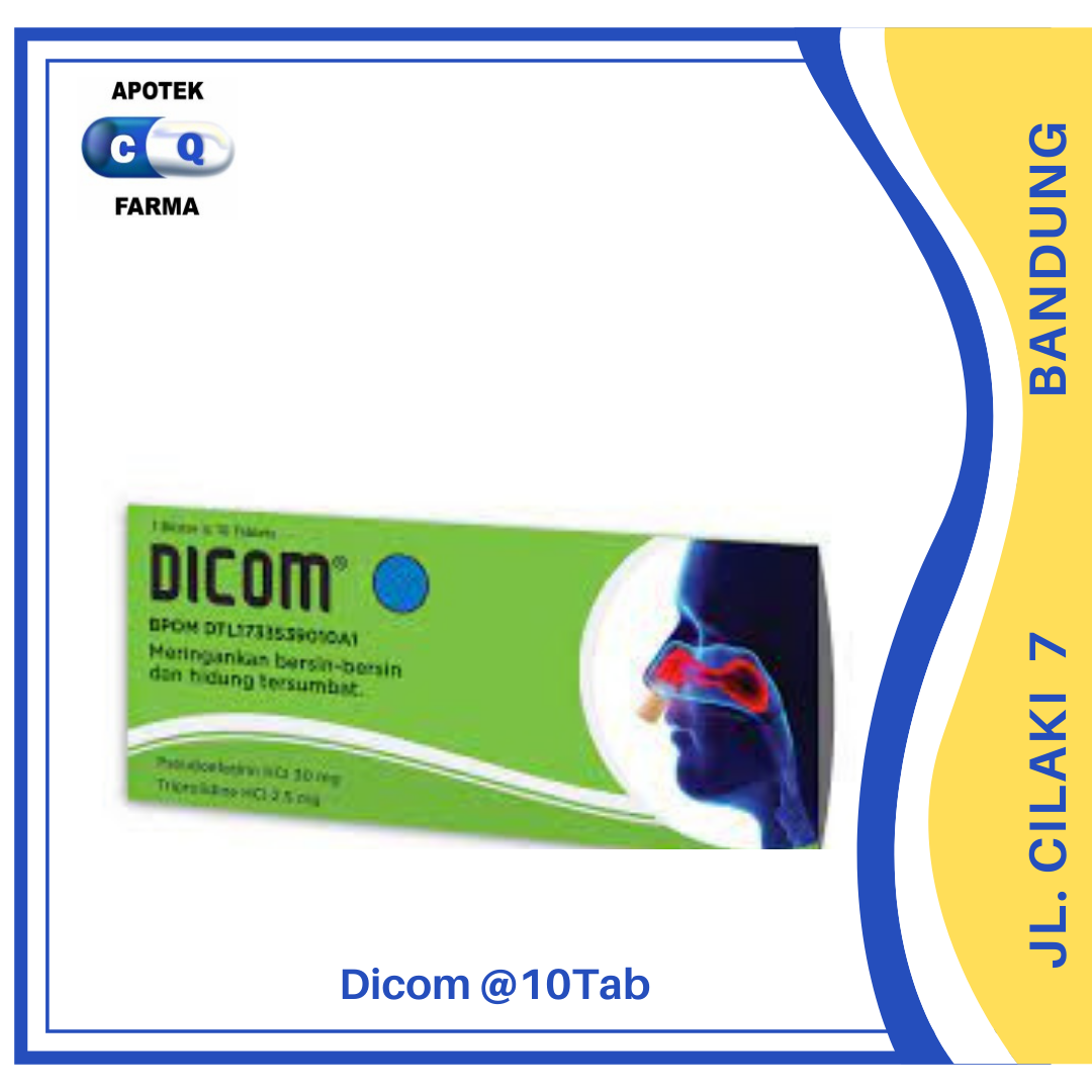 DICOM OBAT FLU 1 STRIP ISI 10 TABLET | Lazada Indonesia