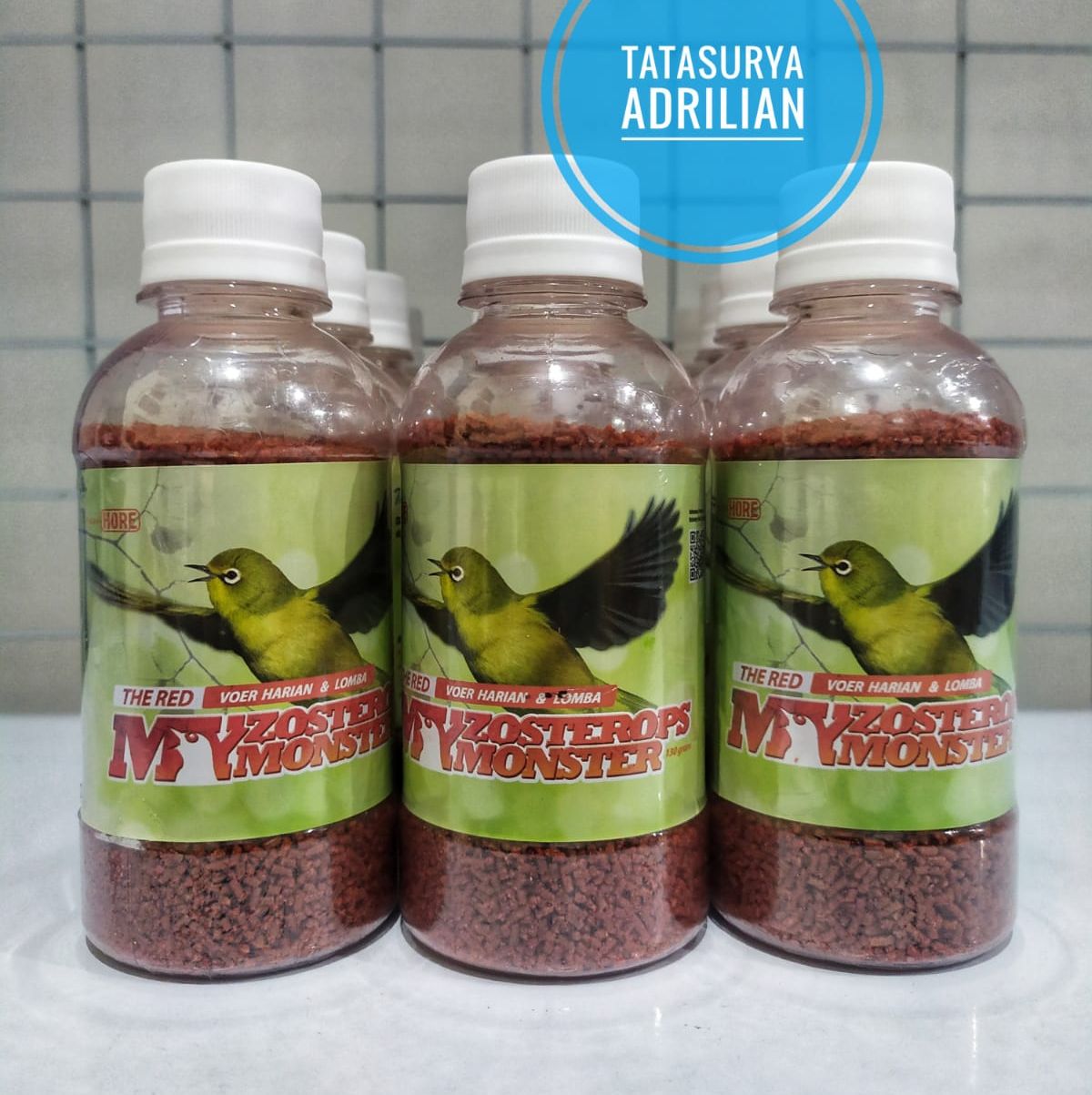 Voer ZOMO The Red Myzosterops Monster voer merah pakan burung pleci ...