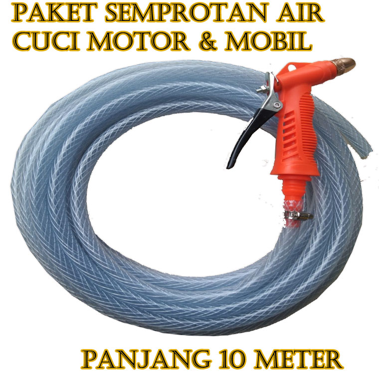 HOBI Paket Selang Semprotan Air Benang 1/2 Panjang 10 Meter & Semprotan ...