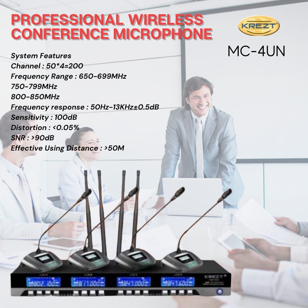 MIC WIRELESS CONFERENCE PODIUM KREZT MC 4UN / KREZT MC4UN | Lazada ...
