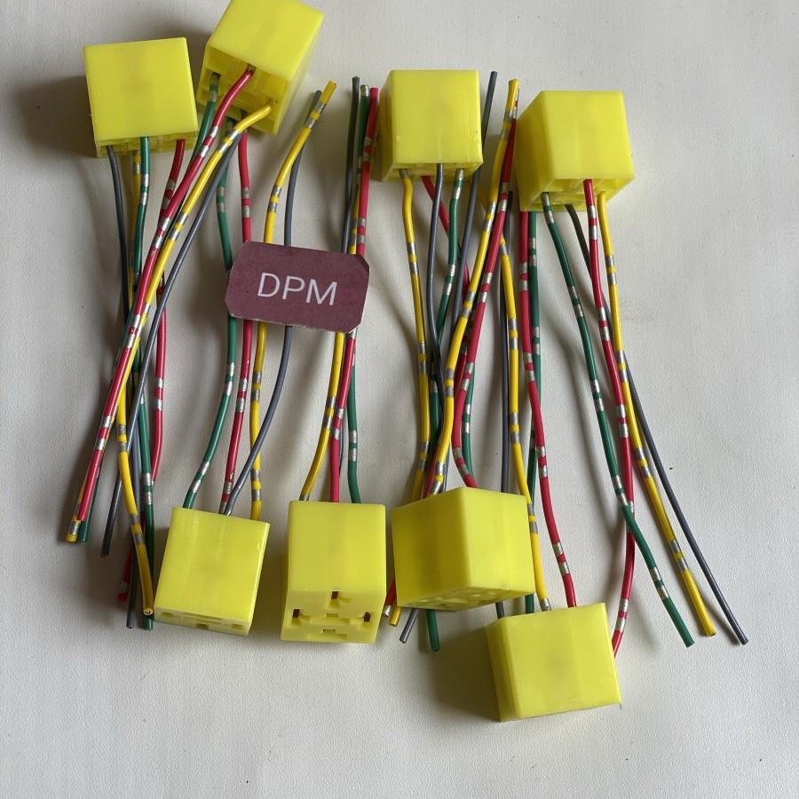 SOKET KABEL RELAY PLASTIK KUNING KABEL BINTIK ANTI PANAS | Lazada Indonesia
