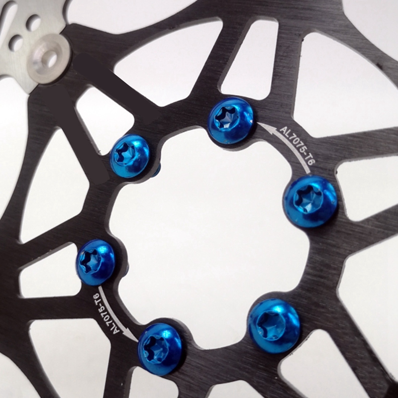 12 Pcs Random Color Metal Bolts Hex Head Bicycle Disc Plate Bolts ...