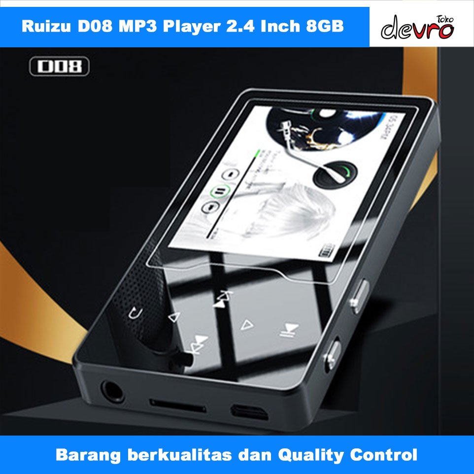 Ruizu D08 HiFi DAP MP3 Player 8GB - MP4 Player | Lazada Indonesia