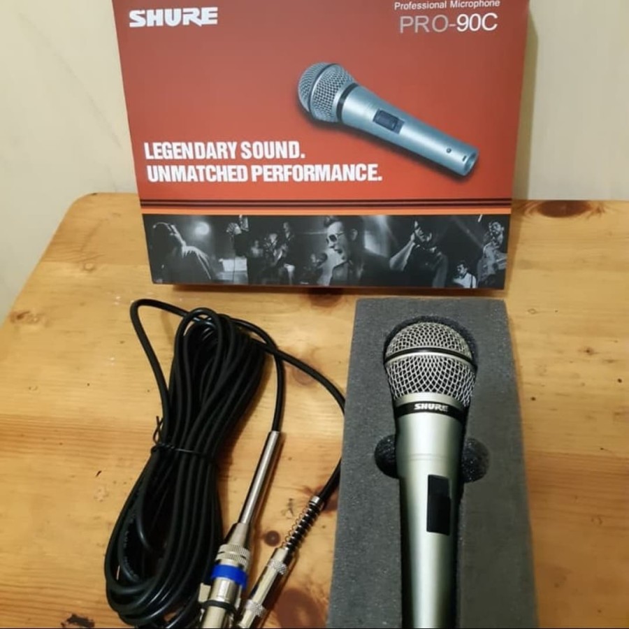 MIC KABEL SHURE PRO-90C MIC PROFESIONAL CONDENSOR SHURE PRO-90C | Lazada Indonesia