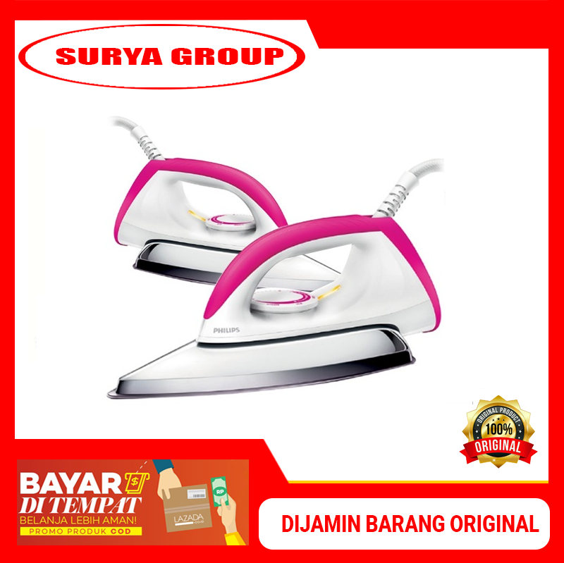 Setrika Philips HD 1173/80-Putih Pink Original, Asli, Garansi resmi ...
