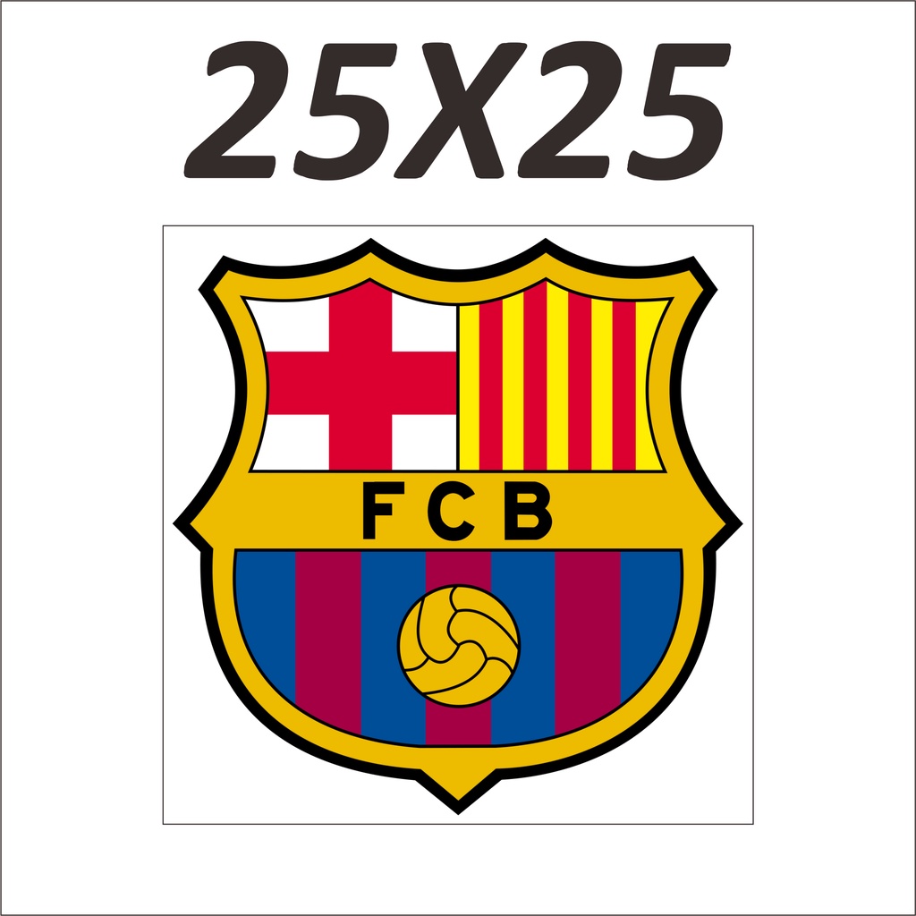 Stiker Sticker Helm LOGO laptop Handphone Motor Mobil BARCELONA VISCA ...