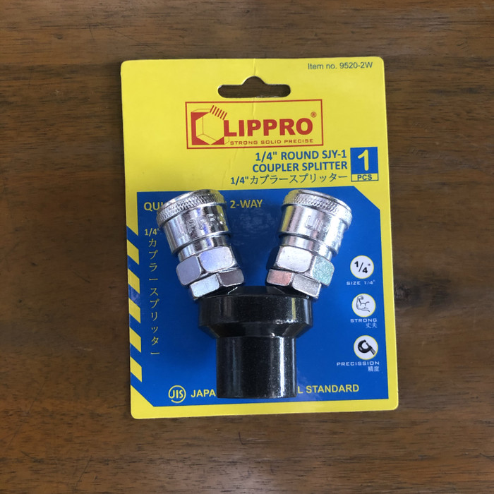 Lippro Sambungan Selang Angin 2 Cabang 1/4 inch Quick Coupler Splitter ...