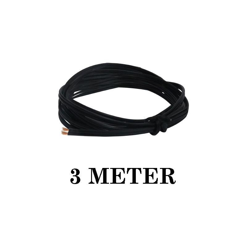 EELIC KAL-2X10 Hitam Kabel twin kabel 2 cabang 2p 28awg ukuran 0.08 mm2 ...