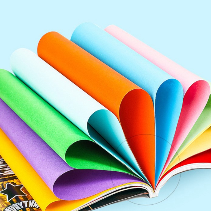 A4 Color Copy Paper, White Double-Sided Color Manual Folding DIY Paper ...