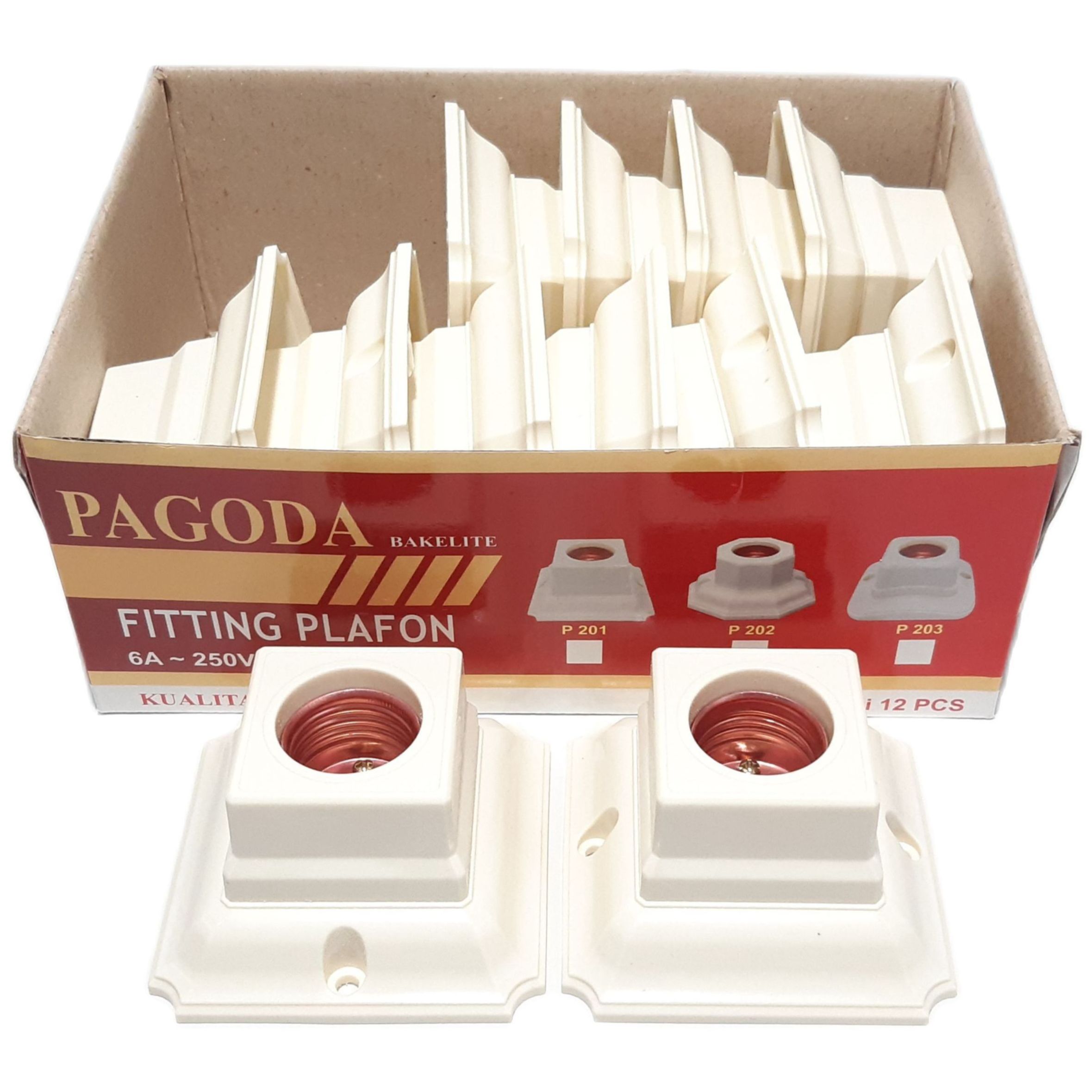 Paket 12 Pcs Pagoda Fitting Lampu Plafon | Lazada Indonesia