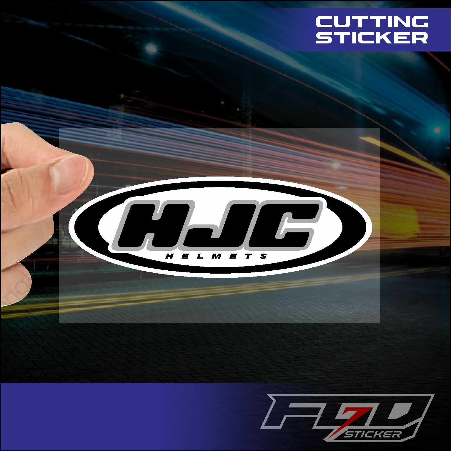 Cutting Sticker Logo HJC Helmet | Lazada Indonesia