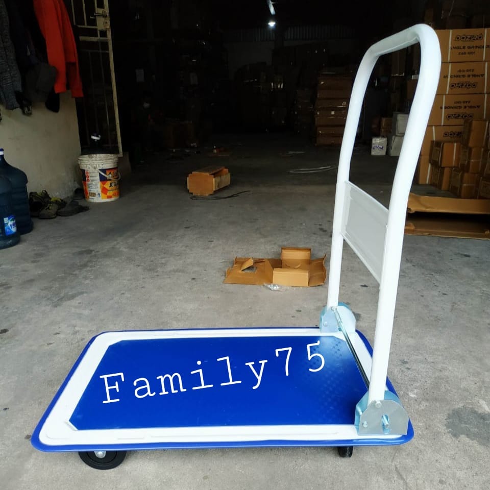 Troli dorong lipat 150 kg Hand truck Lori Alat angkut barang trolly ...
