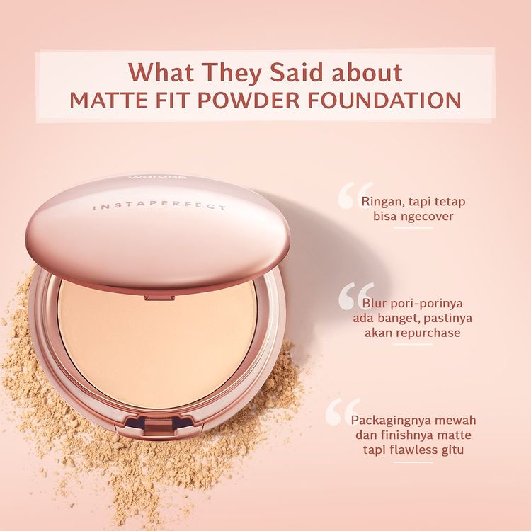 Wardah Instaperfect Matte Fit Powder Foundation | Bedak Padat/Compact ...