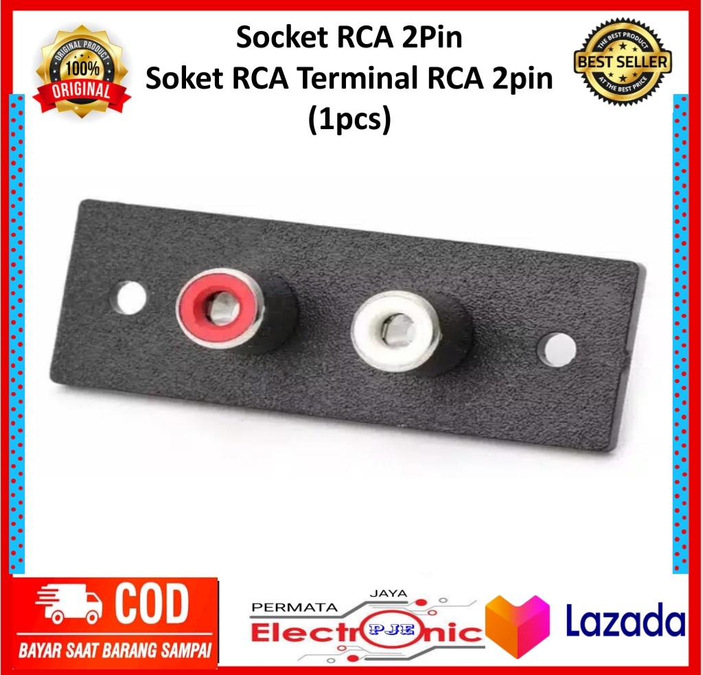 Socet RCA 2PIN SOKET RCA TERMINAL RCA | Lazada Indonesia
