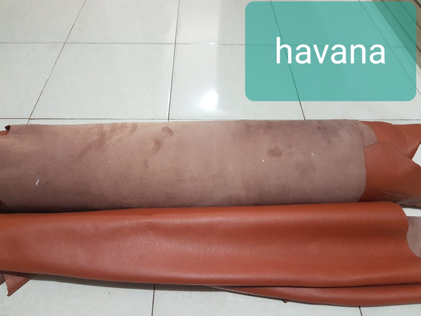cuero Kulit Sapi lembaran samak motif mild jeruk soft bahan tas ...