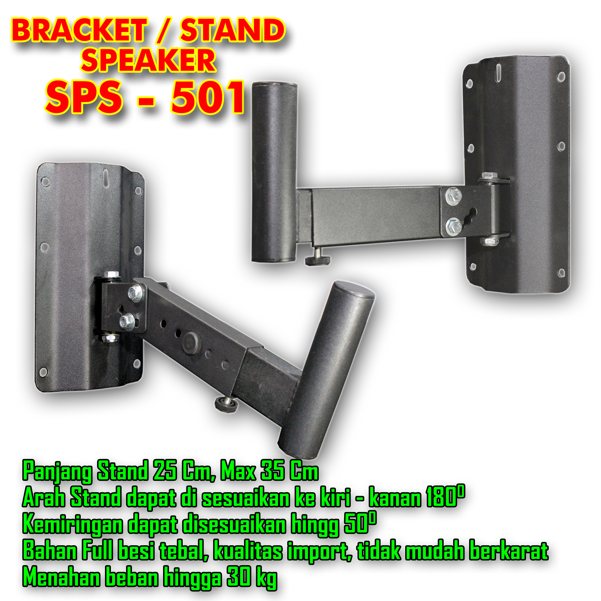 Stand Speaker SPS-501 / Bracket Speaker Meeting / Gantungan Speaker SPS ...