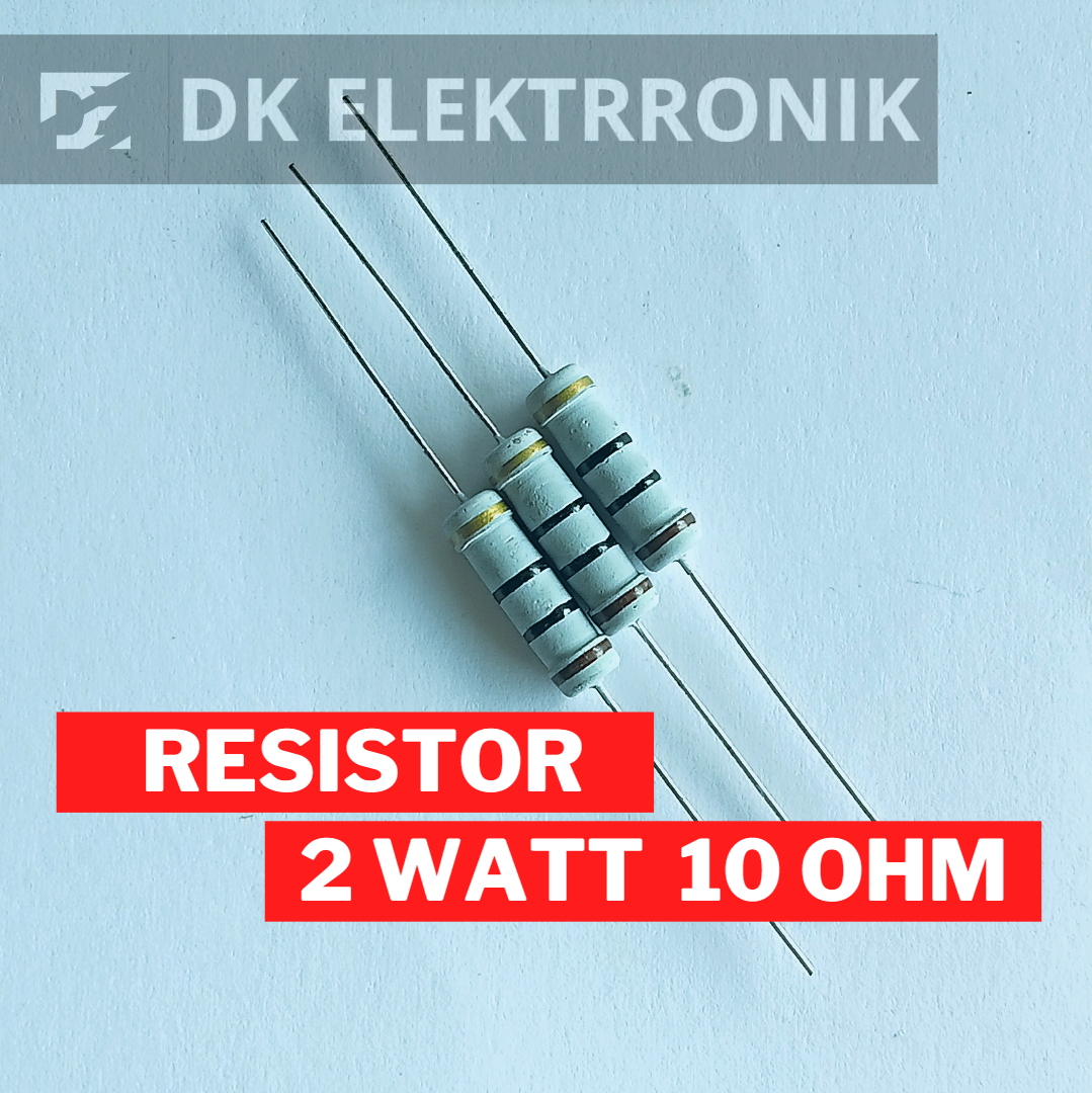 (10 PCS) RESISTOR 2 WATT 10 OHM 5% RESISTOR 2WATT 10 OHM RESISTOR 2W 10 ...