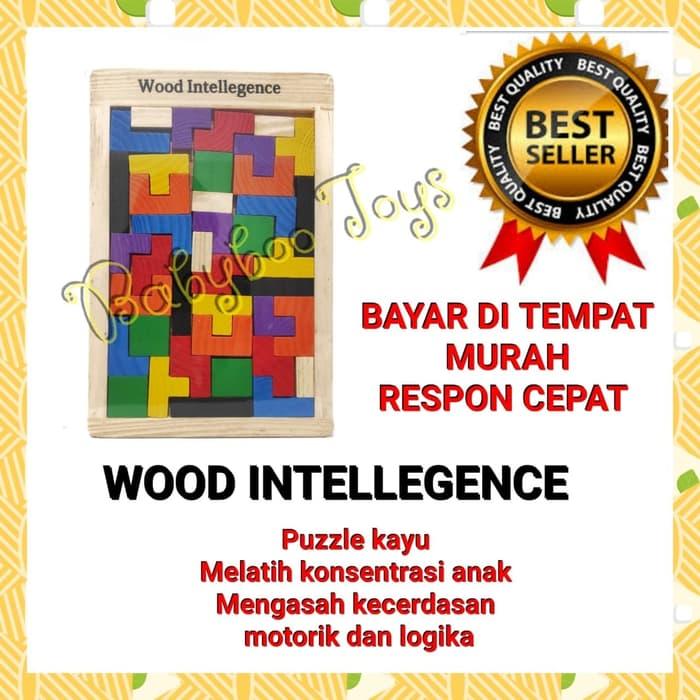Mainan Edukasi Puzzle Kayu Tetris | Pazel Kayu | Puzle Kayu | Mainan ...