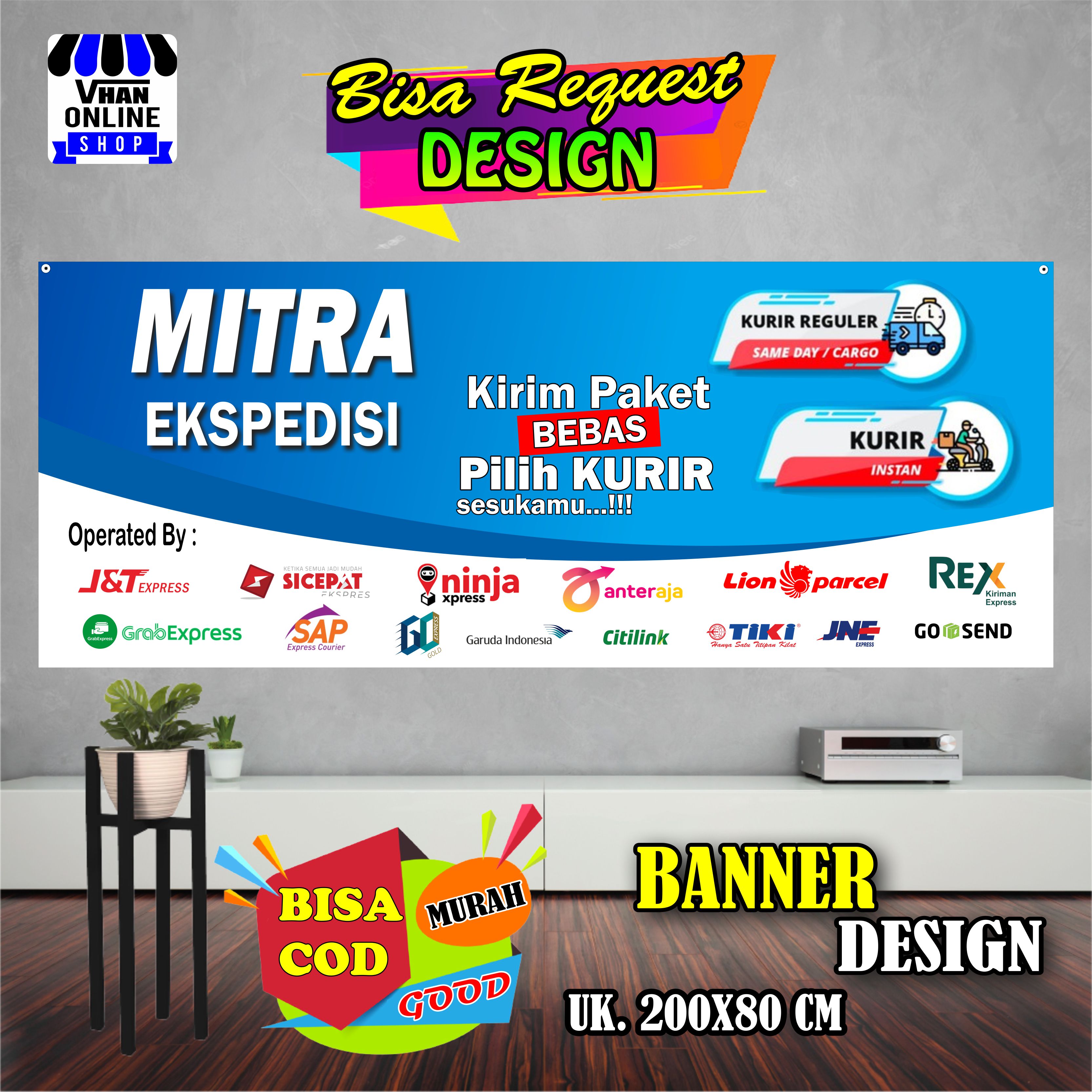 Spanduk Banner Mitra Ekspedisi, Pos, Kurir Keren Bagus Murah | Lazada ...