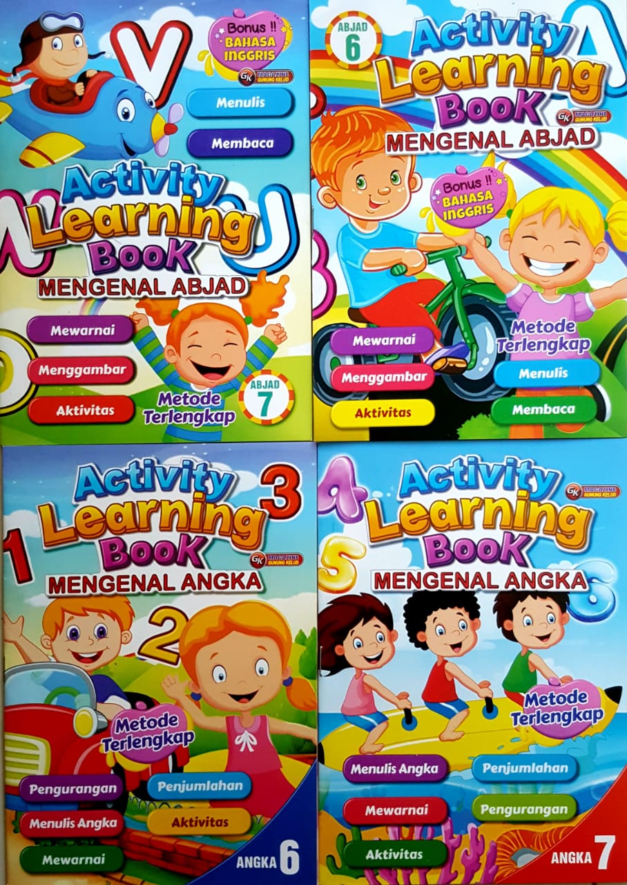 Paket Hemat 4 Buku Aktivitas Anak PAUD TK Activity Book Buku Belajar ...