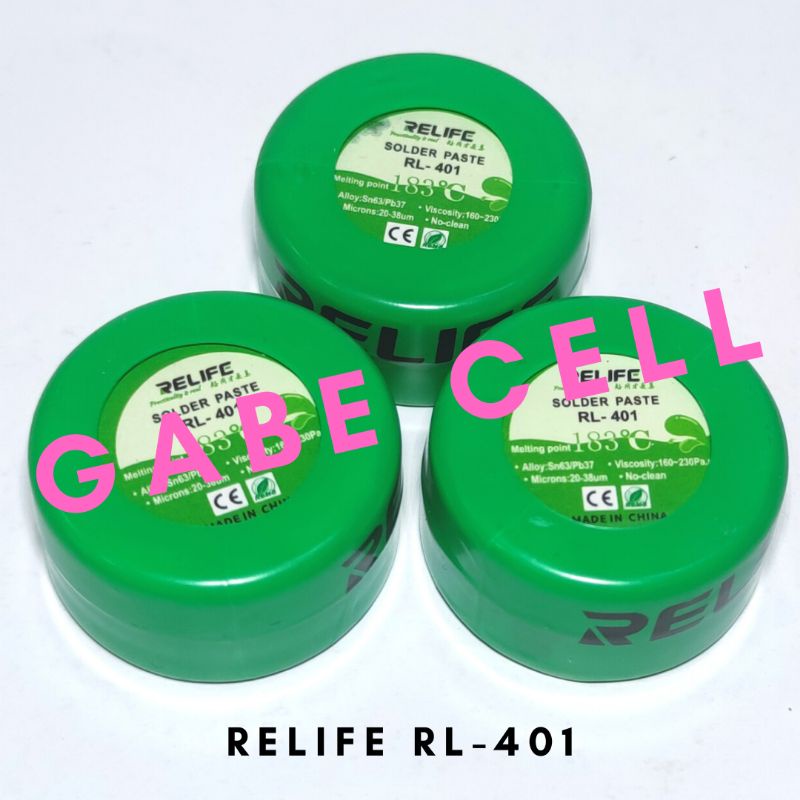 TIMAH SOLDER PASTA SOLDER RELIFE RL-400/RL-401 ALAT SERVIS | Lazada ...