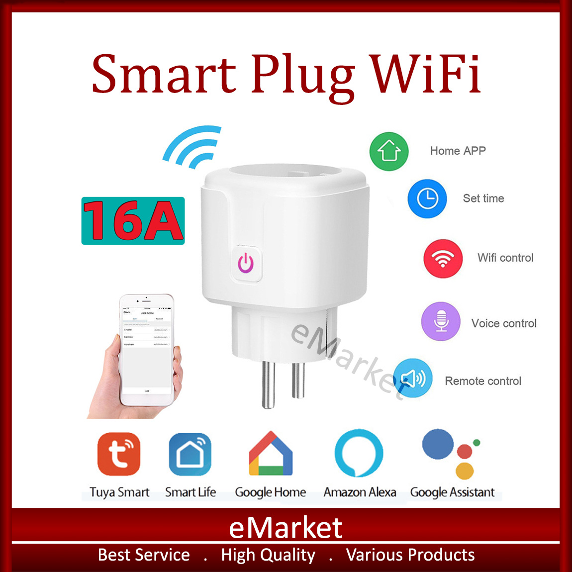 Smart Plug WiFi / IoT Smart Home / Colokan Listrik Pintar Wireless Wi ...