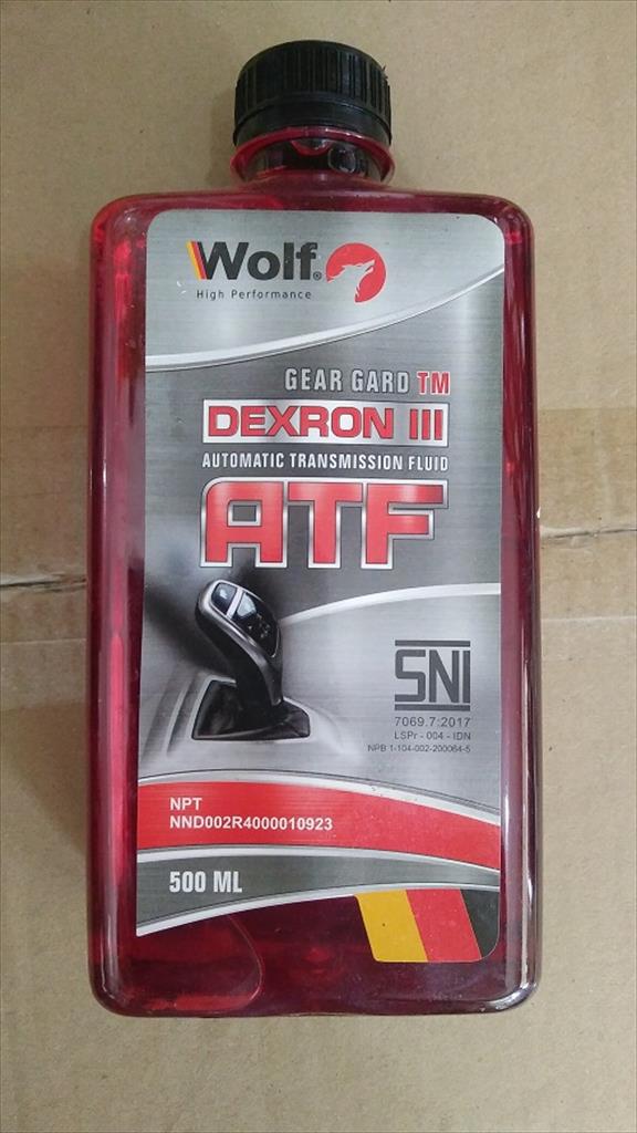 Oli ATF Power Steering Transmisi Matic Wolf Dexron 3 SNI 500ml | Lazada ...