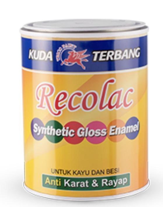 Cat Kayu Besi KUDA TERBANG RECOLAC 1KG HITAM / PUTIH | Lazada Indonesia