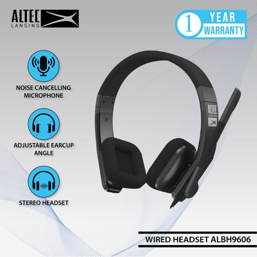 ALBH9606 Altec Lansing Stereo Headset Wired | Lazada Indonesia