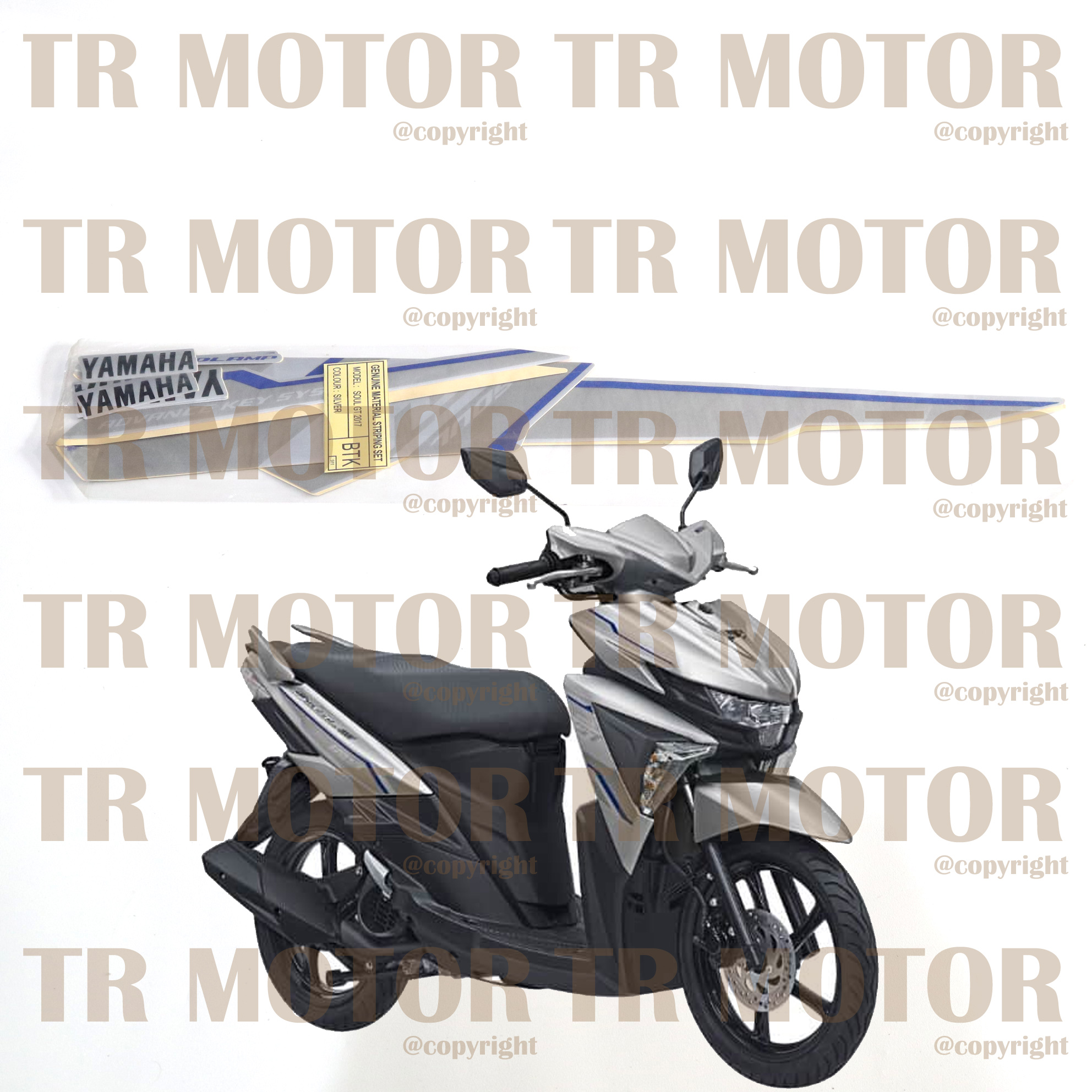 Stiker Motor Soul GT 2017 Sticker Striping Lis Full Set Motor | Lazada ...