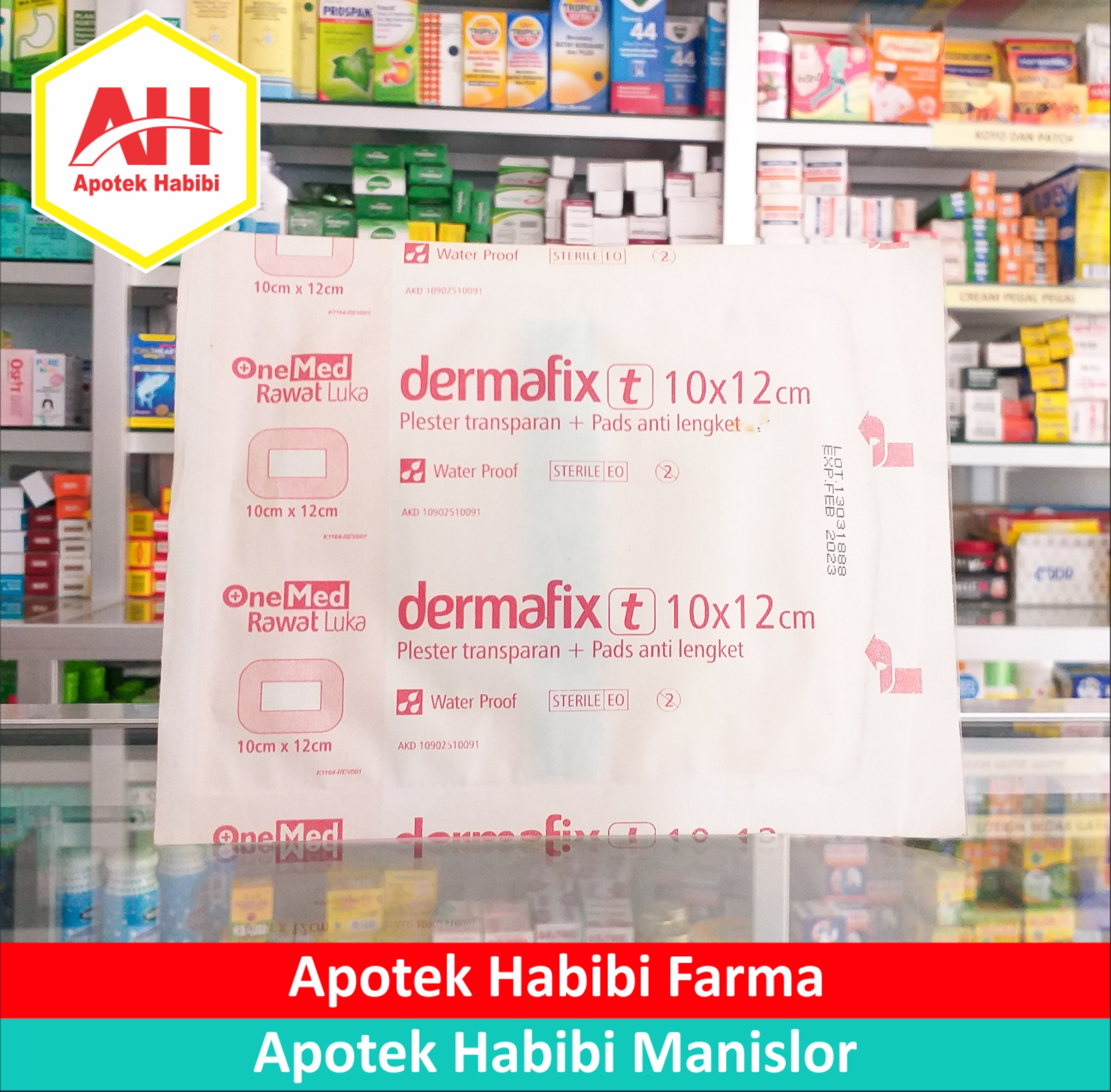 Dermafix t 10 x 12 cm Dermatik Dermapik Plester transparan anti air ...